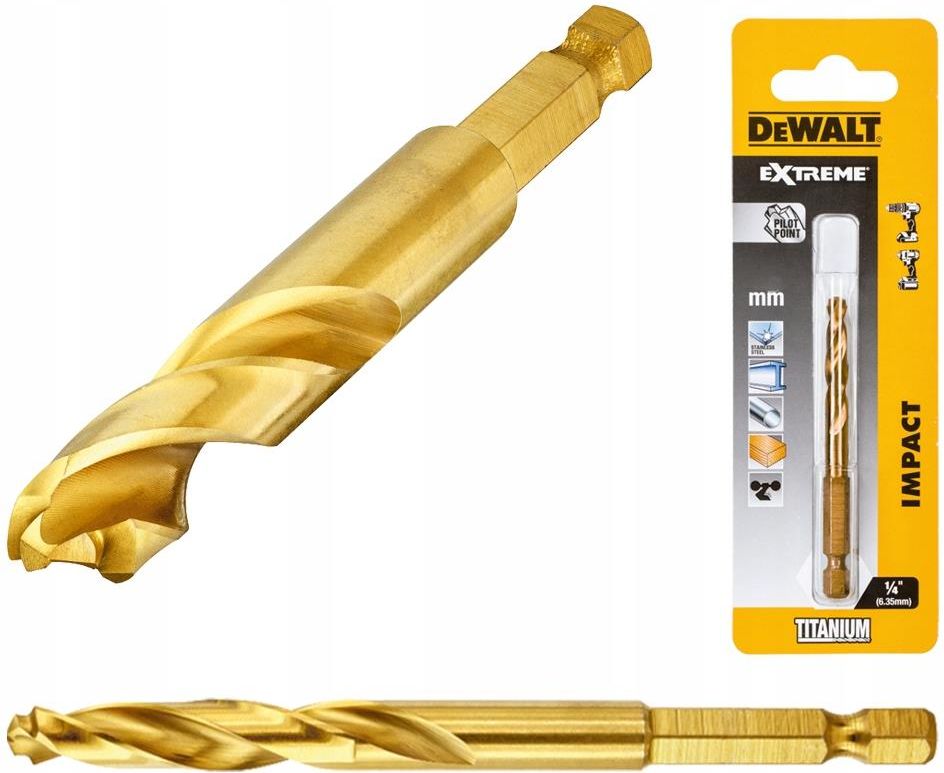 Wiertło DEWALT WIERTŁO DO METALU 3,2MM HEX 1/4'' DT50001 - Opinie i ceny na Ceneo.pl