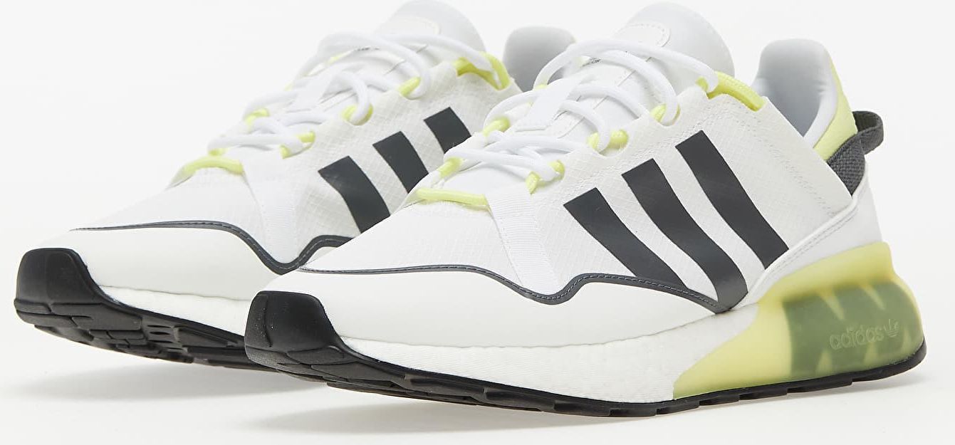 Adidas ZX 2K Boost Pure Ftw White Grey Five Purple Yellow - Ceny i ...