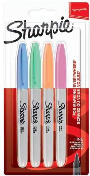 Sharpie Markery Permanentne Fine Pastel 4 Kolory - Ceny i opinie - Ceneo.pl
