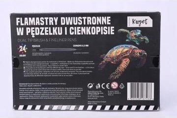 Kayet Pisaki Flamastry Dwustronne W Pędzelku 24Sz - Ceny i opinie ...
