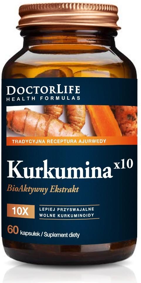 Kurkumina x10 bioaktywny ekstrakt 500mg 60 kaps - Opinie i ceny na Ceneo.pl