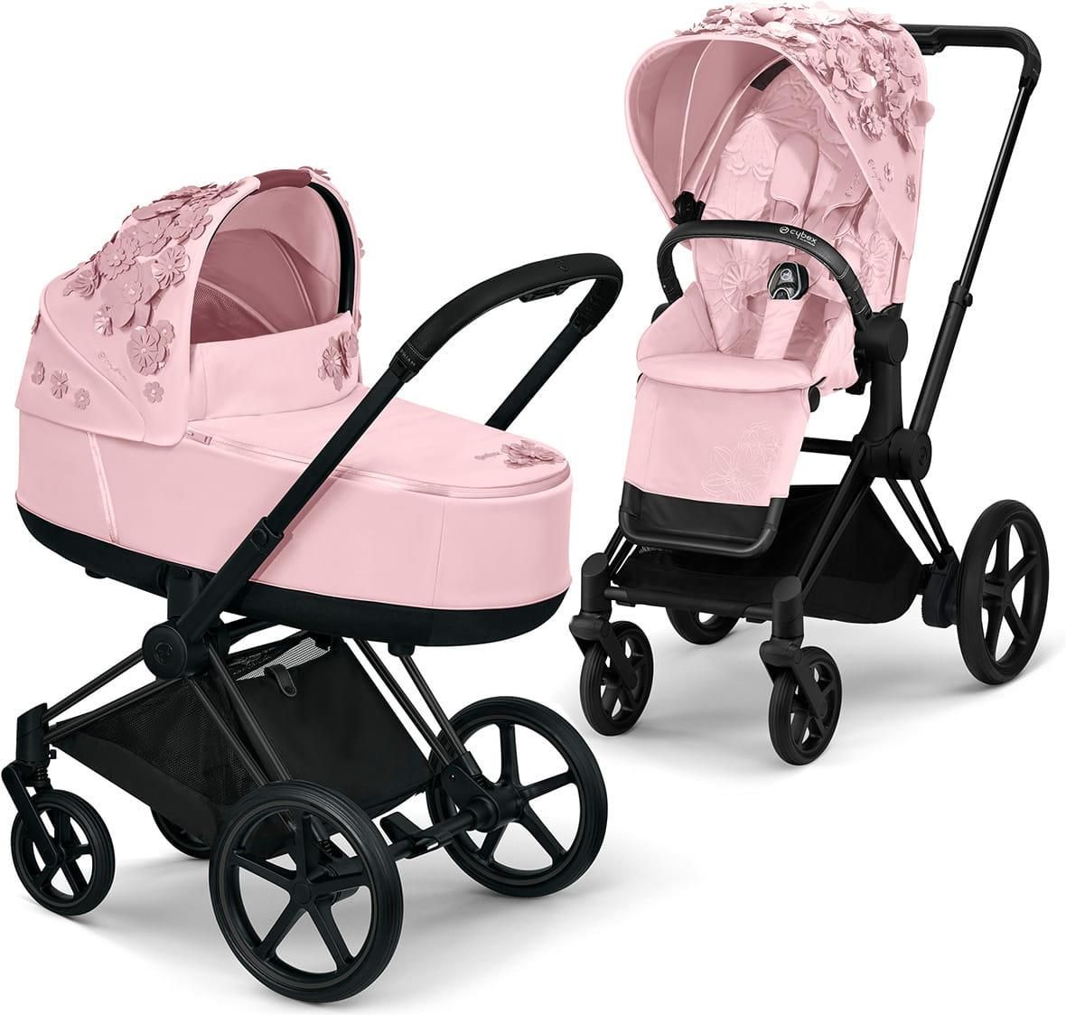 Wózek Cybex E-Priam Simply Flowers Pink Głęboko Spacerowy - Ceny i ...