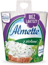 Almette Z ZIOŁAMI BEZ LAKTOZY. PUSZYSTY SEREK TWAROGOWY PASTERYZOWANY ...