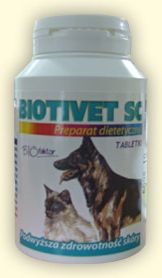BIOFAKTOR Biotivet SC preparat poprawiający zdrowie skóry 150tab - Ceny ...