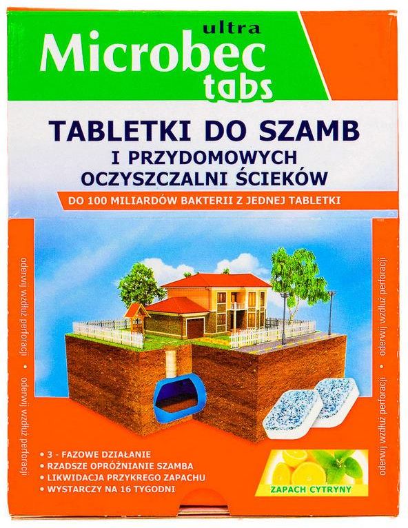 Bros Tabletki do szamba oczyszczalni Bakterie do szamba Microbec Ultra ...