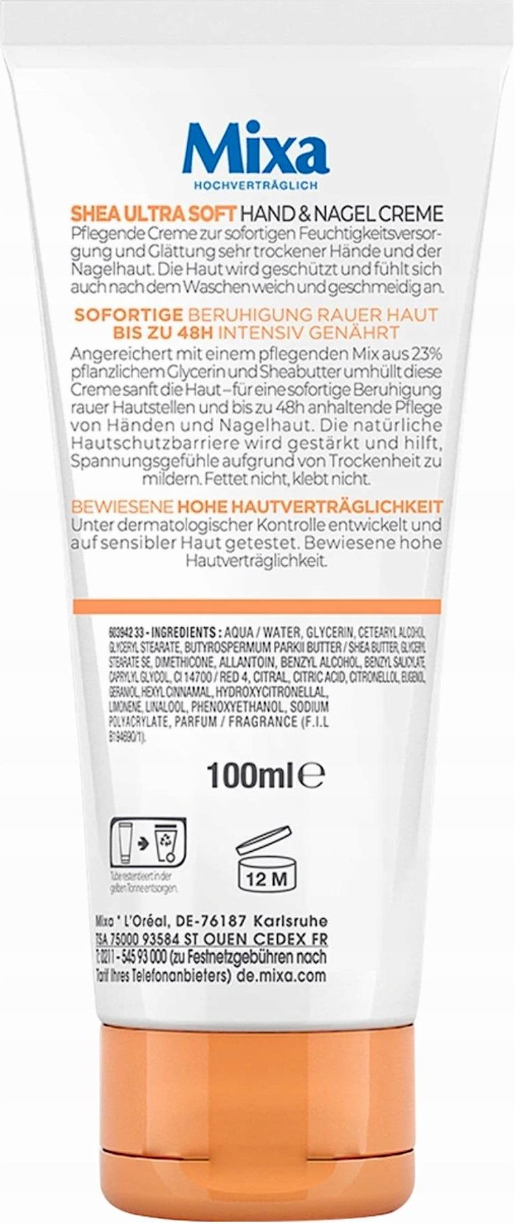 Mixa Shea Ultra Soft Hand & Nagel krem do rąk 100 ml - Opinie i ceny na ...