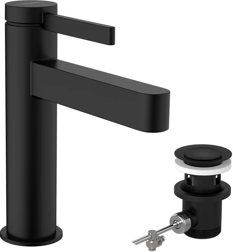 Bateria Hansgrohe Finoris 100 czarny mat 76010670 - Baterie Umywalkowe ...