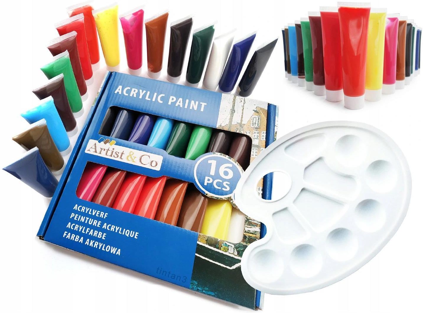 Artist&Co Farby Akrylowe Farba Akryl Zestaw Komplet 16X36Ml - Ceny i ...