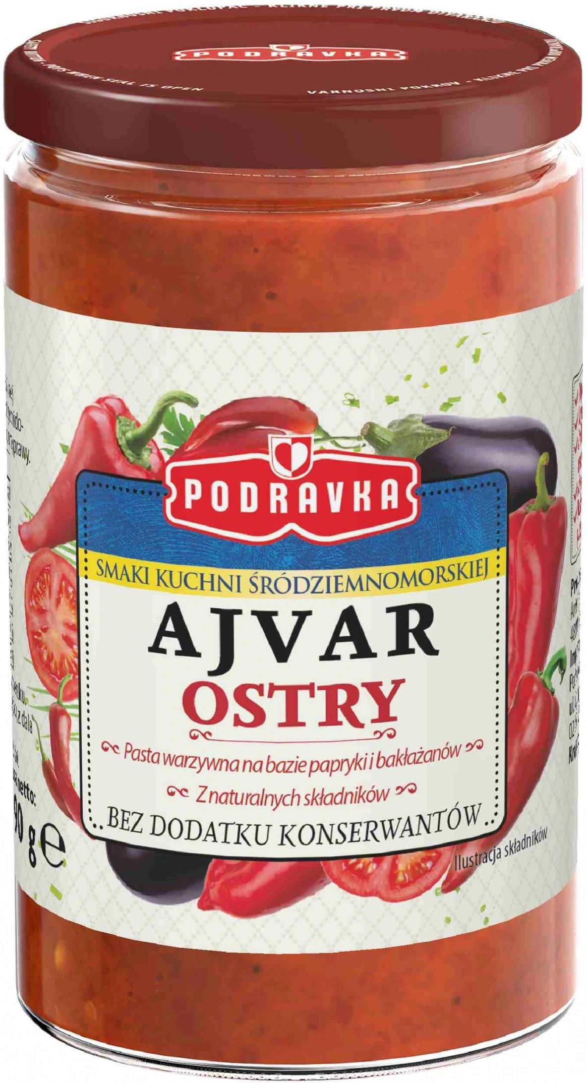 Podravka Ajvar Ostry 690G Duży Słoik Ajwar - Ceny i opinie - Ceneo.pl