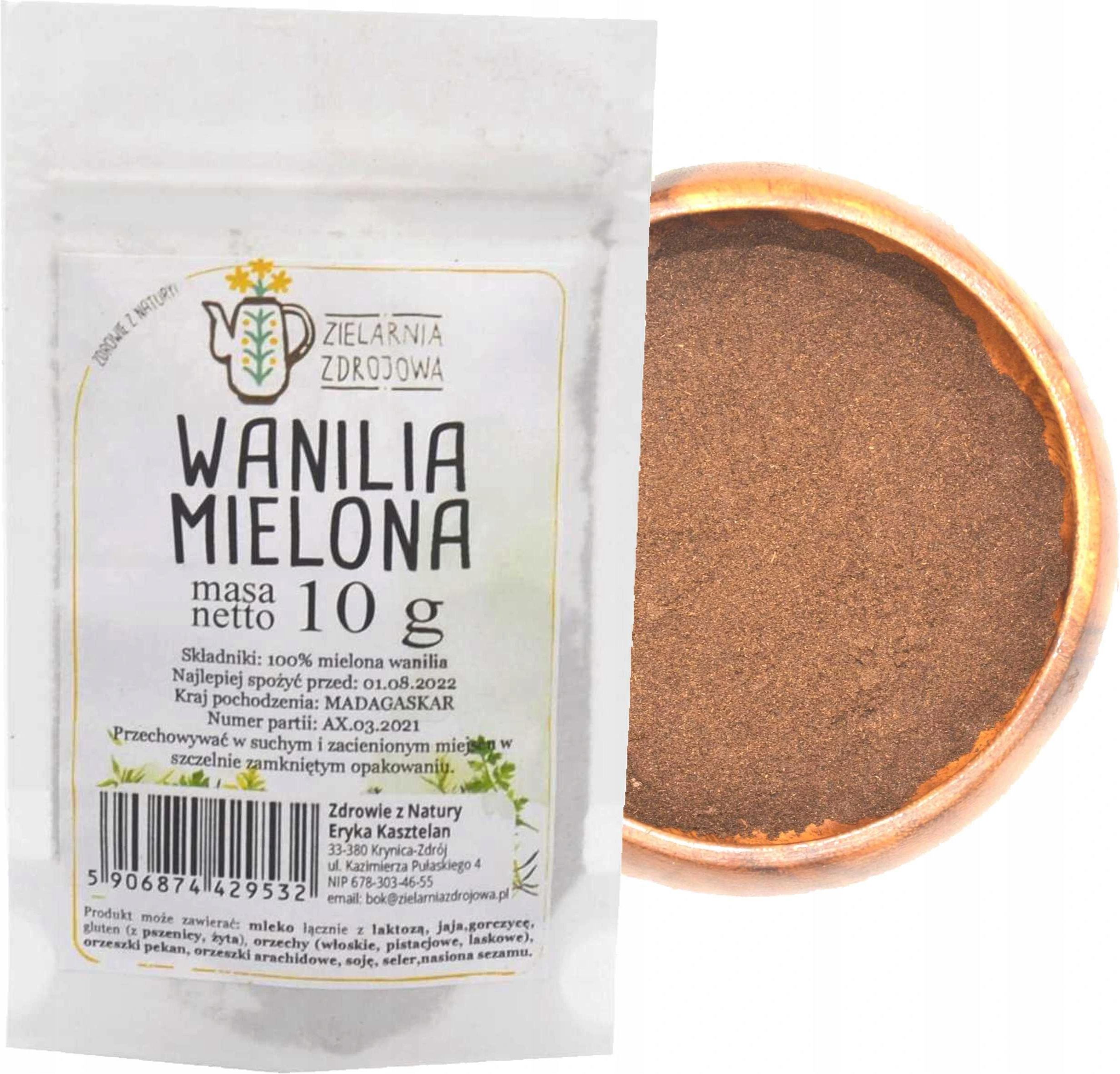 Zielarnia Zdrojowa Wanilia Mielona Naturalna Świeża 10g - Ceny i opinie ...