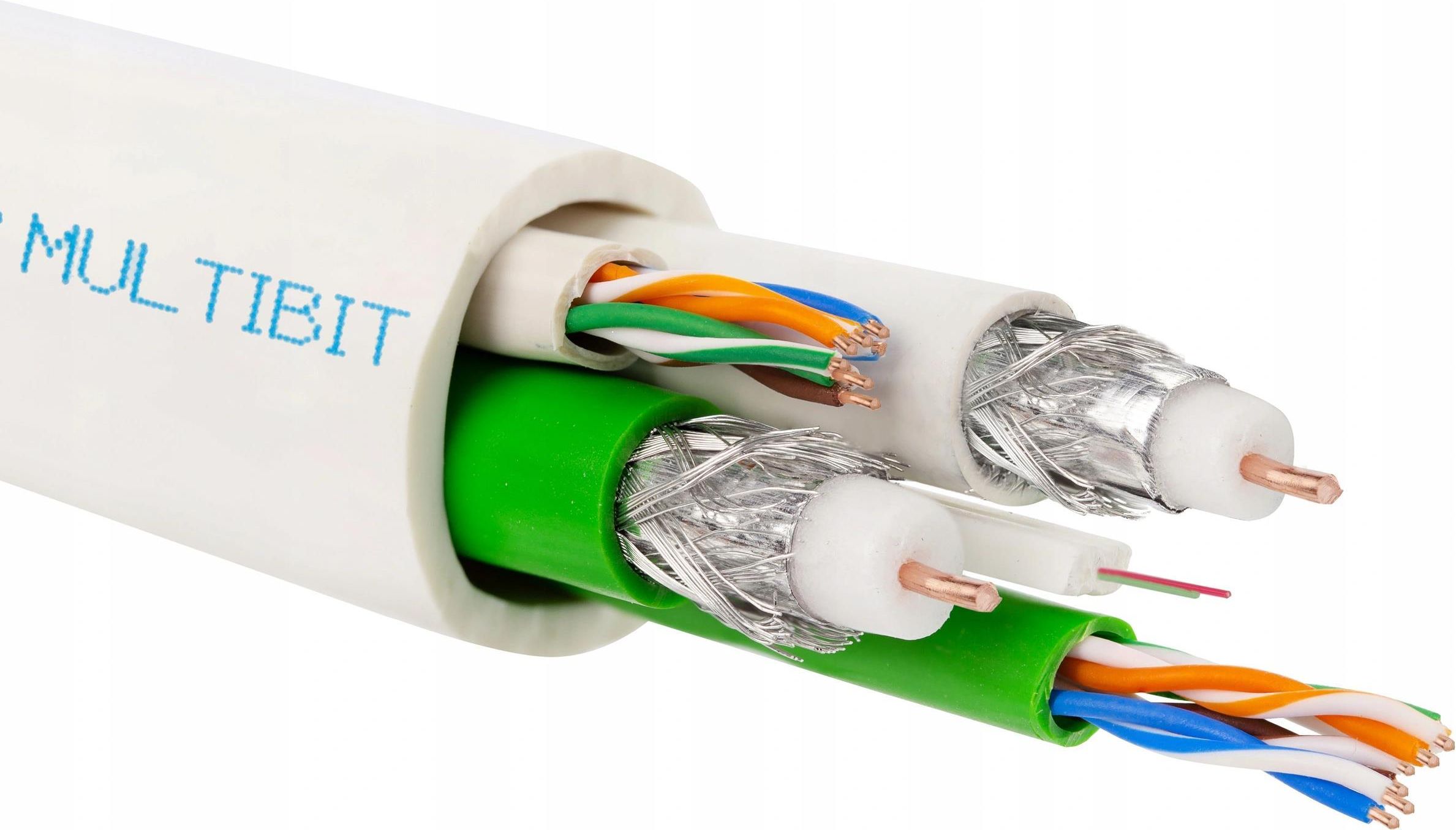 BITNER MULTIBIT MULTIKABEL HYBRYDOWY SIECIOWY UTP SAT FTTH 2J 100M ...
