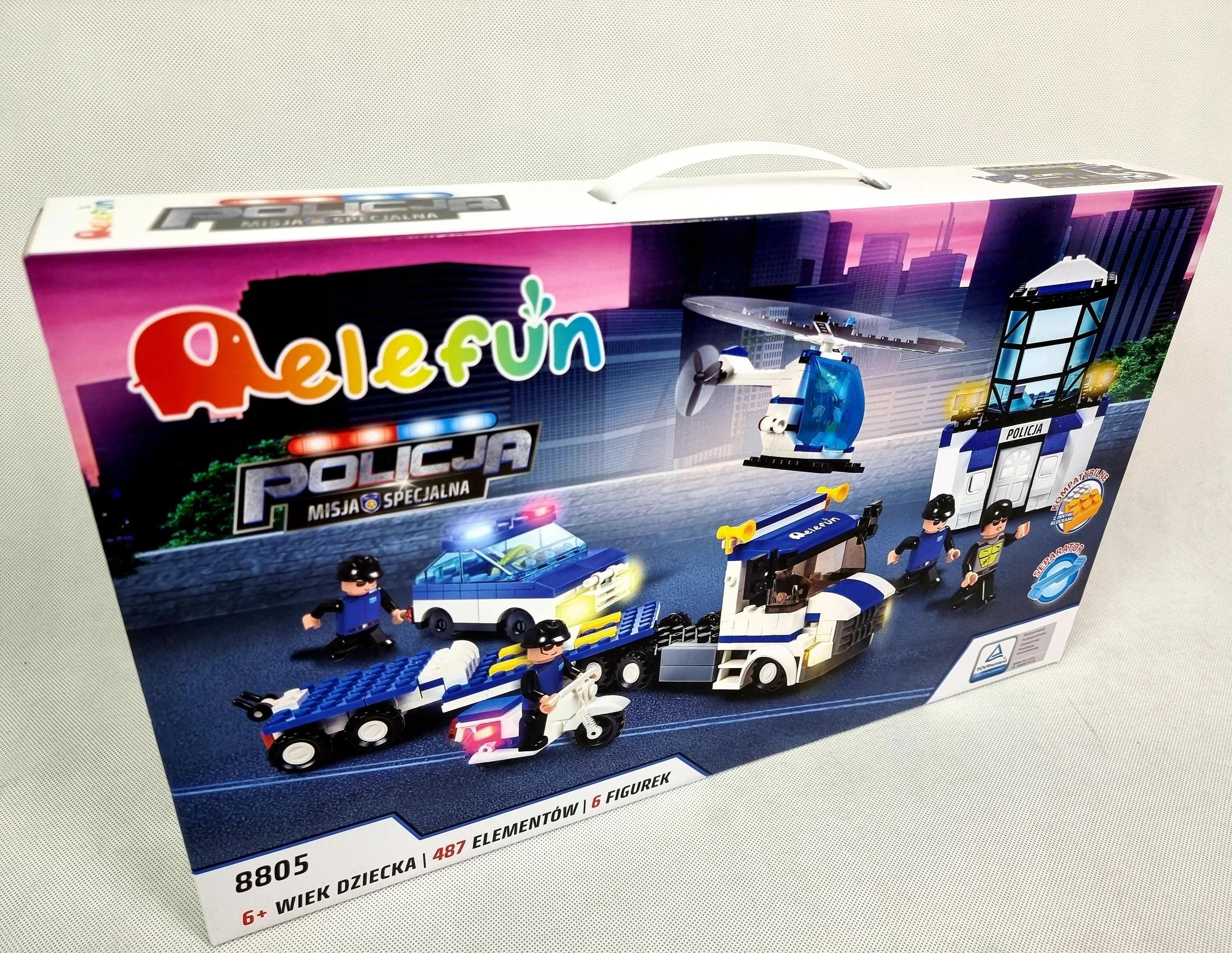 Elefun 8805 Klocki Policja Misja Specjalna 487El. - ceny i opinie ...