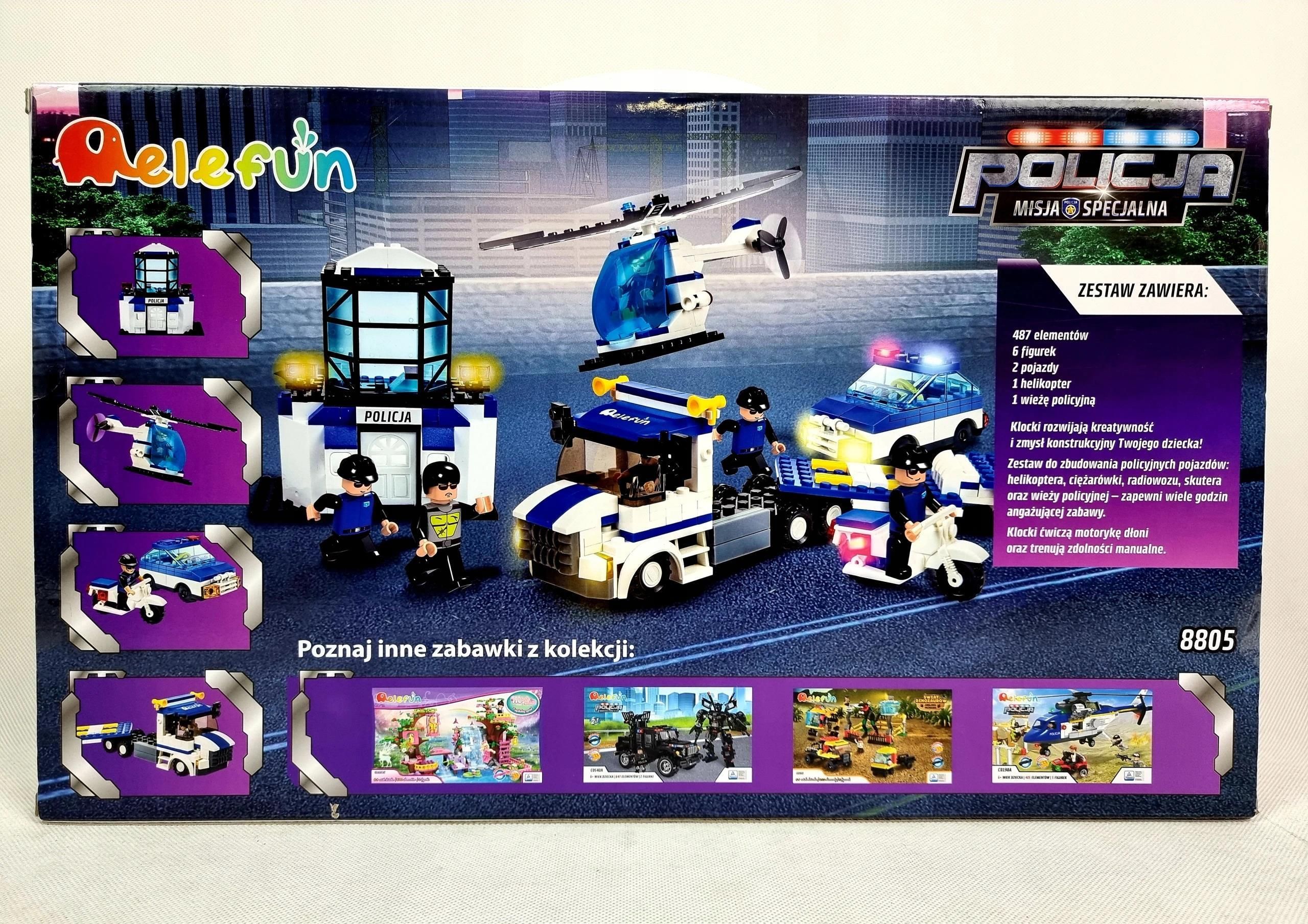 Elefun 8805 Klocki Policja Misja Specjalna 487El. - ceny i opinie ...