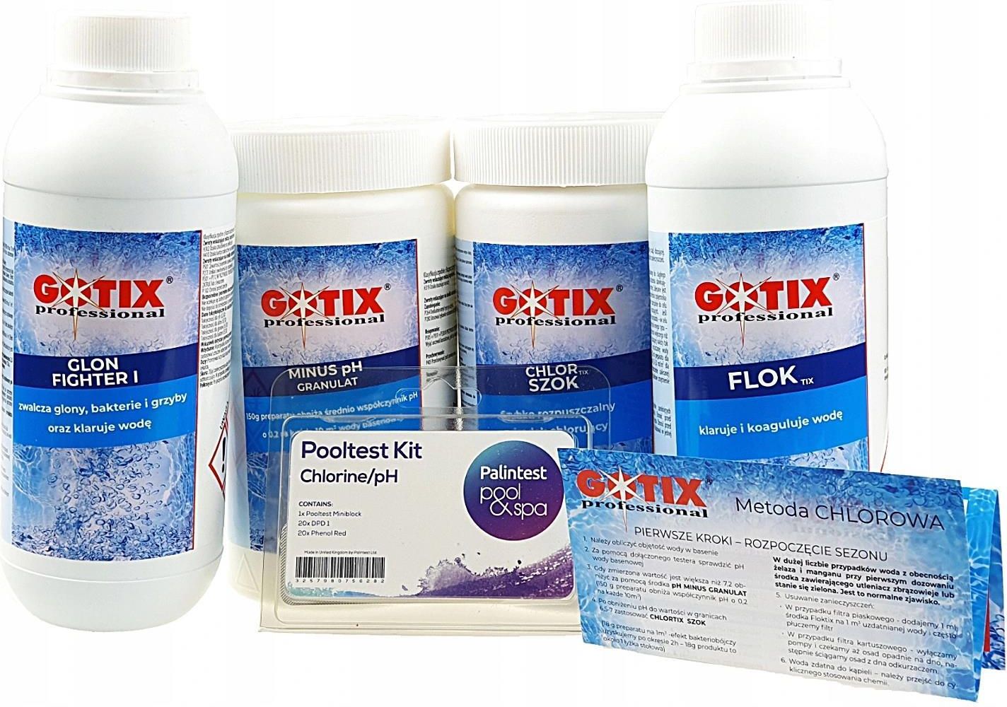 Gotix Zestaw Startowy 5W1 Komplet Chemia Basenowa Chlor - Ceny i opinie ...