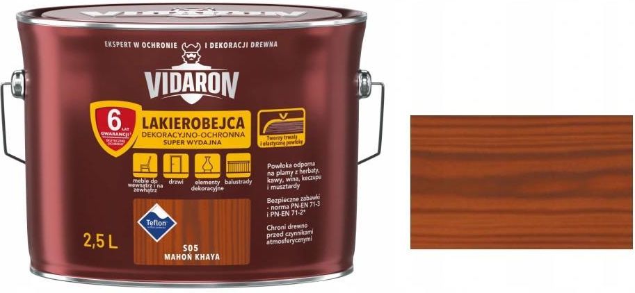 Vidaron Lakierobejca S05 Mahoń Khaya 2,5L - Opinie i ceny na Ceneo.pl