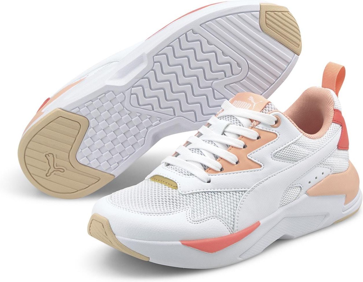 Damskie Buty casual X-RAY LITE PUMA WE-PUMA WE-APRICOT biale - Ceny i ...