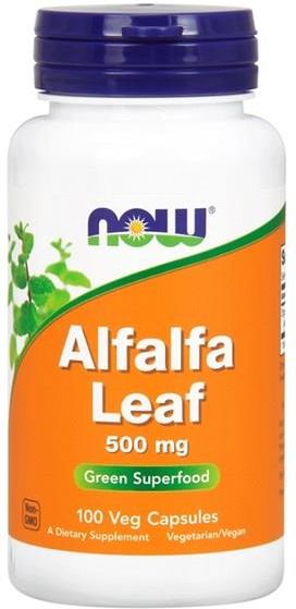 Now Foods Alfalfa Lucerna siewna 100 kaps. - Opinie i ceny na Ceneo.pl