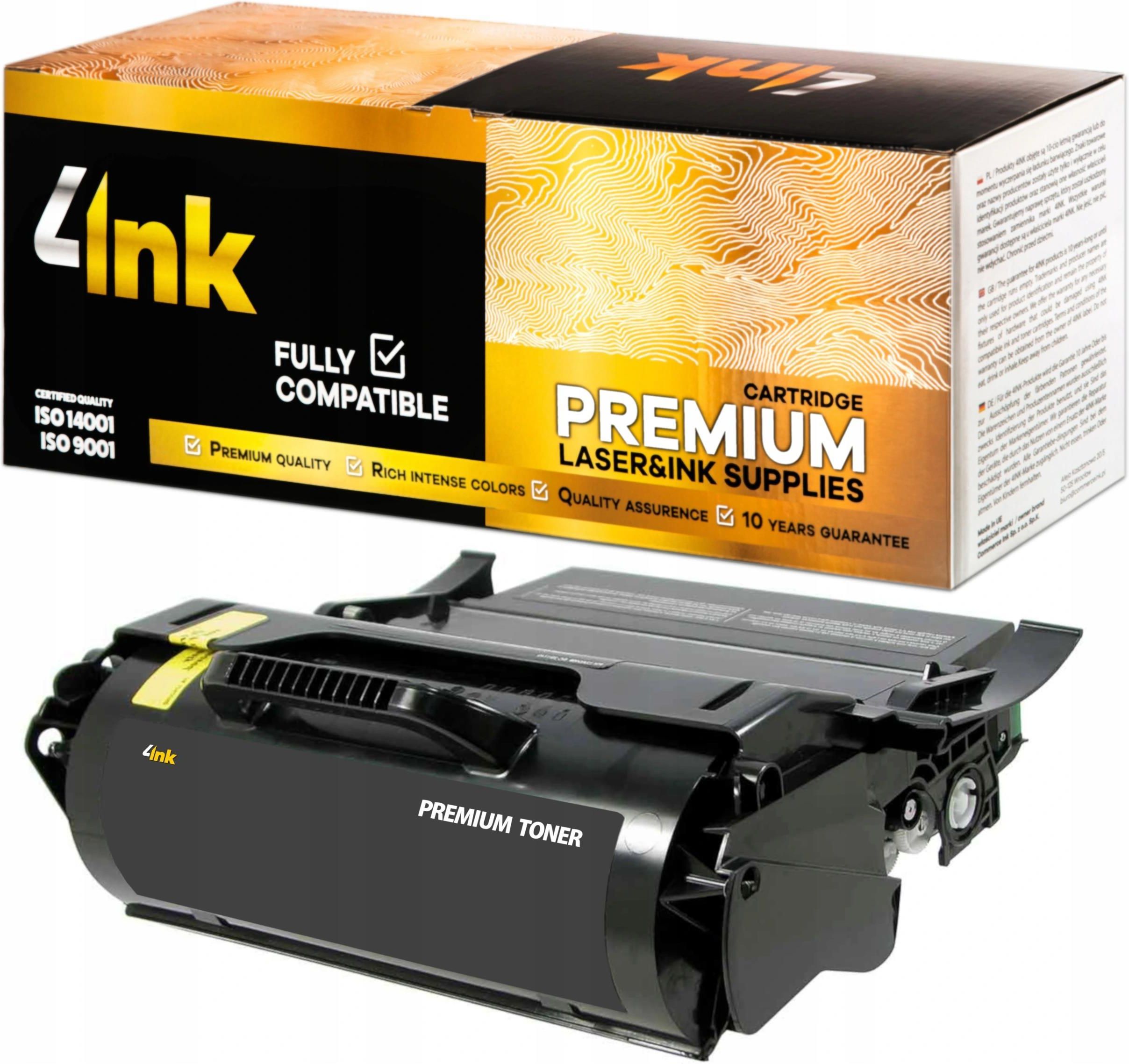 4INK TONER DO DRUKARKI LEXMARK T650 T652 T654 T656 ...