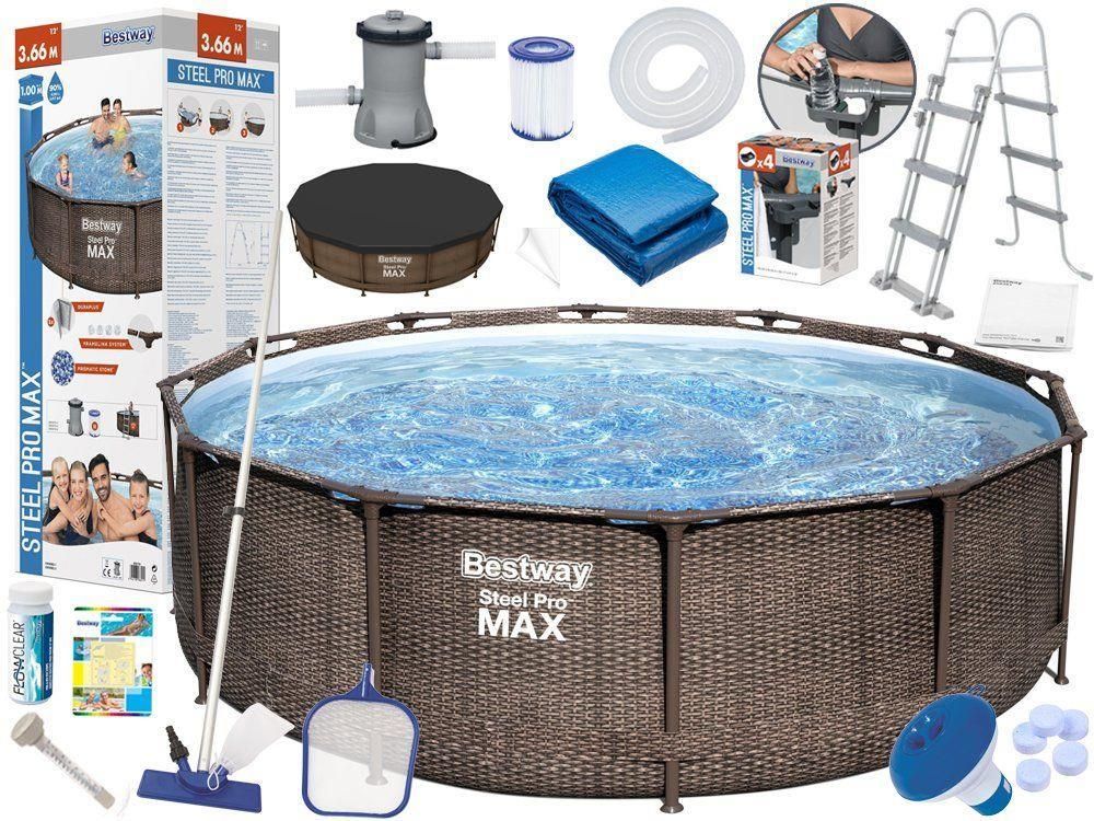 Basen ﻿Bestway Stelaż Rattan 366X100cm 56709 - Ceny i opinie - Ceneo.pl