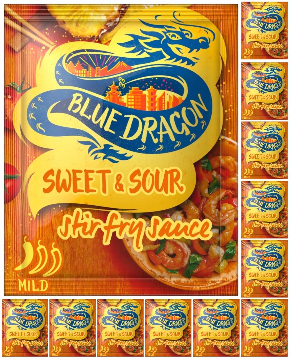 Blue Dragon Sos Słodko-Kwaśny 12 x 120g - Ceny i opinie - Ceneo.pl