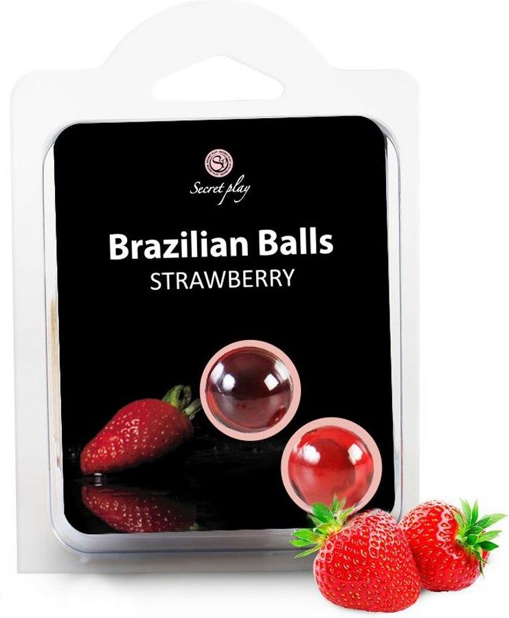 Secret Play Set 2 Brazilian Balls Strawberry (3733857) - Ceneo.pl