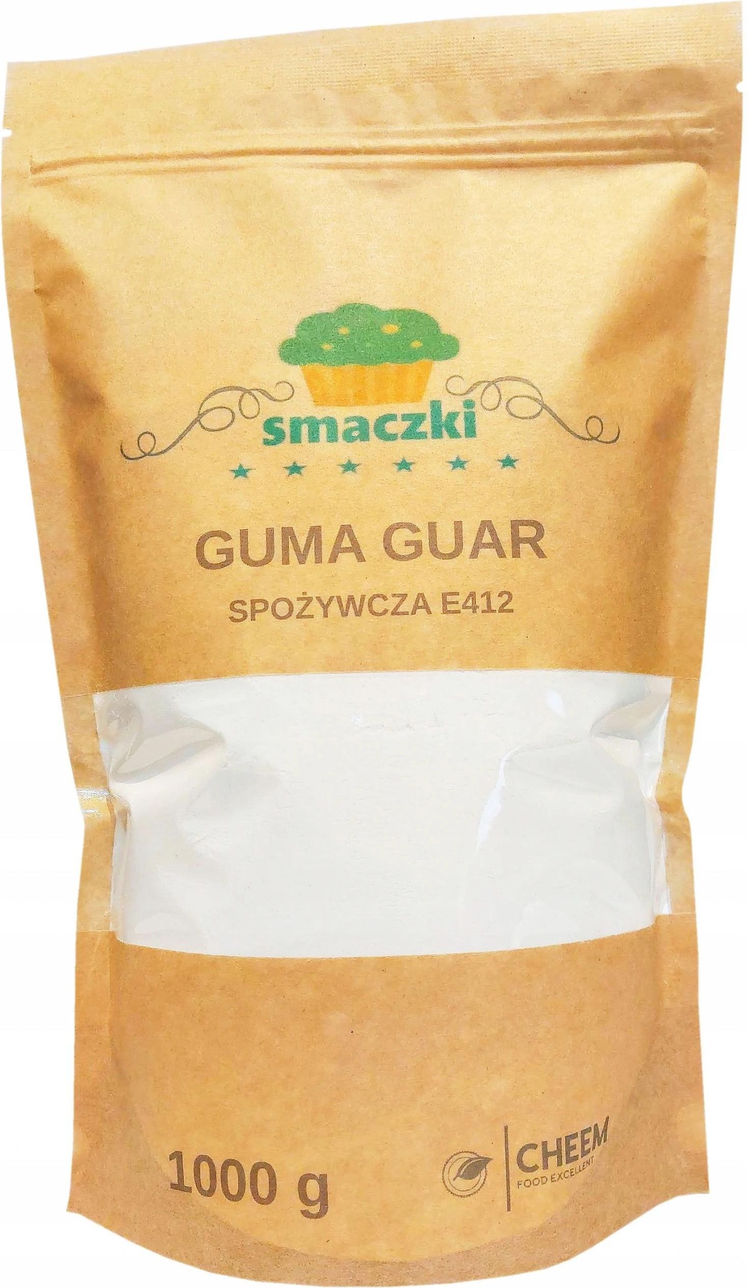 Guma Guar Spożywcza E412 Naturalna - 1000G - 1KG - Ceny i opinie - Ceneo.pl