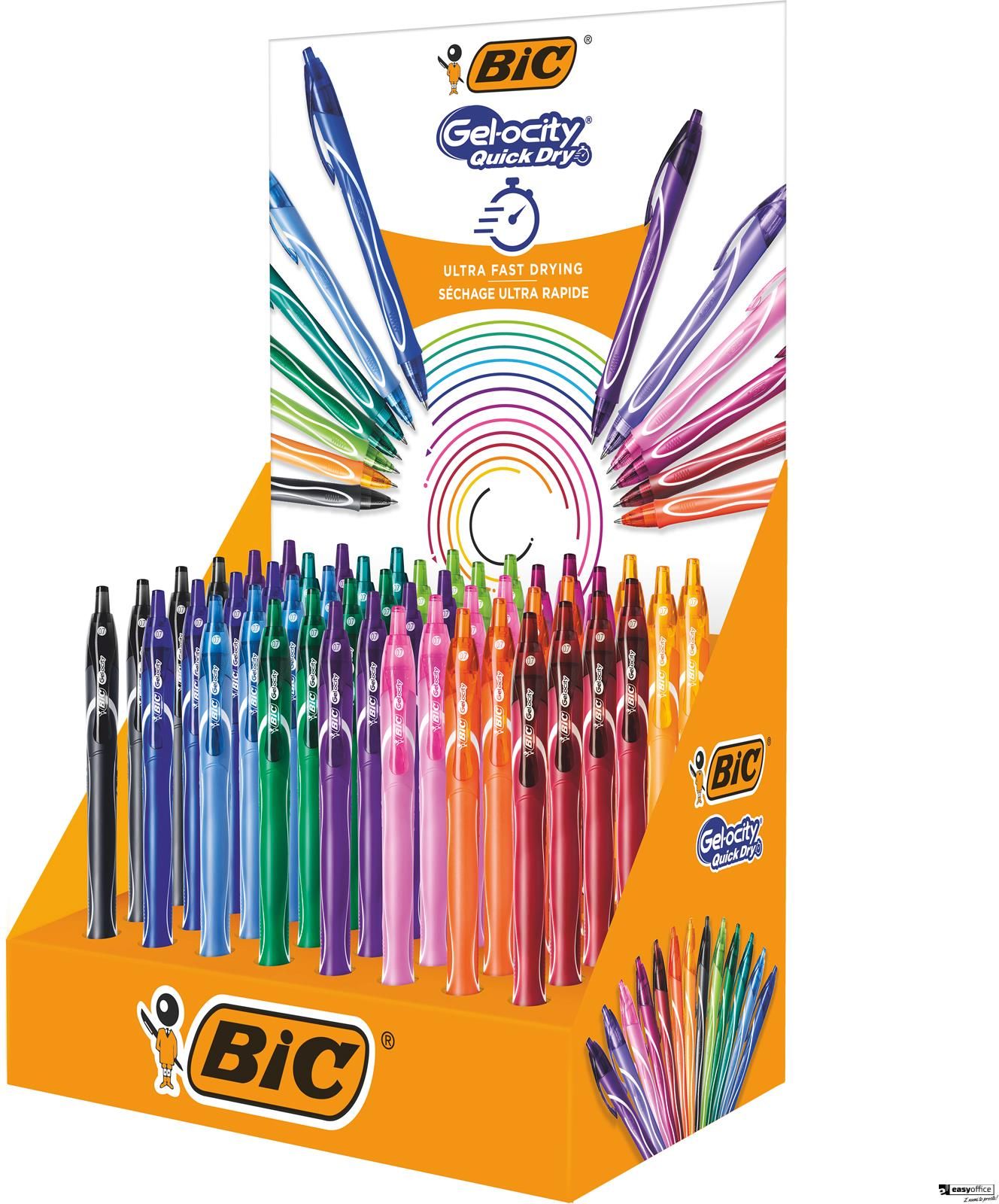 Bic Display Długopisów Żelowych Gel-Ocity Quick Dry Mix Bcl 48Szt ...
