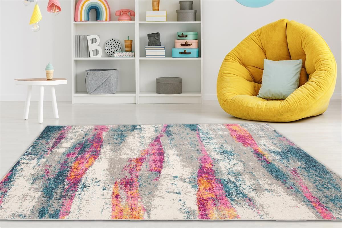 Carpeto Rugs Dywan Abstrakcyjny Kolorowy Lazur 240x330cm 58294 - Opinie ...