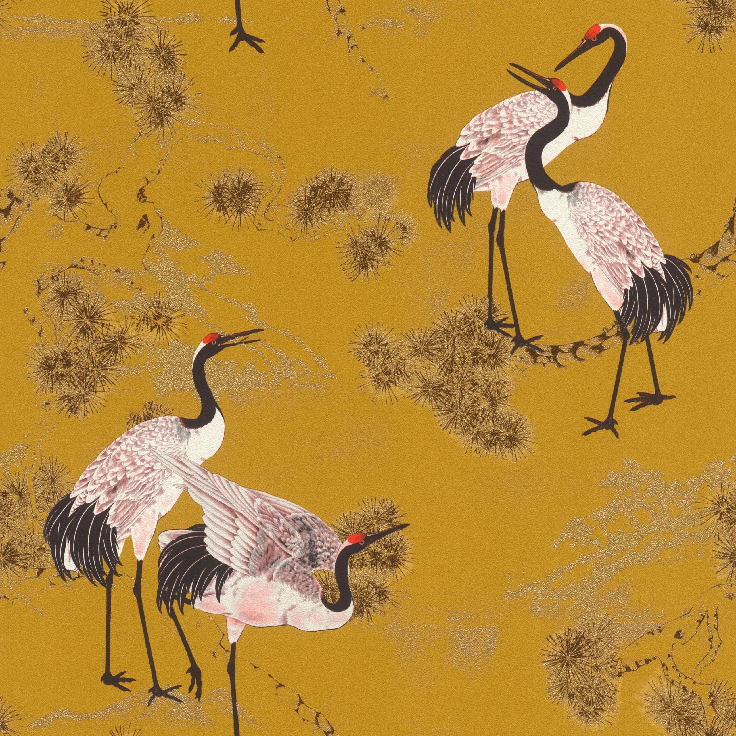 RASCH TAPETA - PTAKI-ŻURAWIE, ORIENTALNE JAPAN STYLE - Opinie i ceny na ...