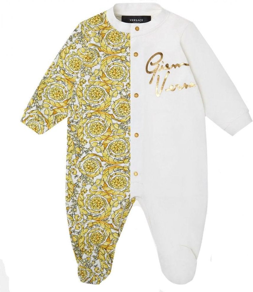 Versace Baby Boys Barocco Print Baby-Grow Colour: MULTI COLOURED, Size ...