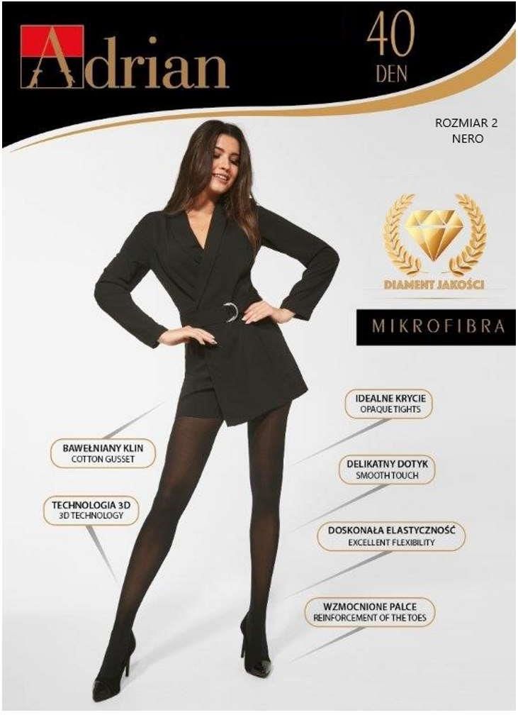Adrian Mikrofibra Rajstopy Nero Rozm.2 1 Szt. - Ceny i opinie - Ceneo.pl