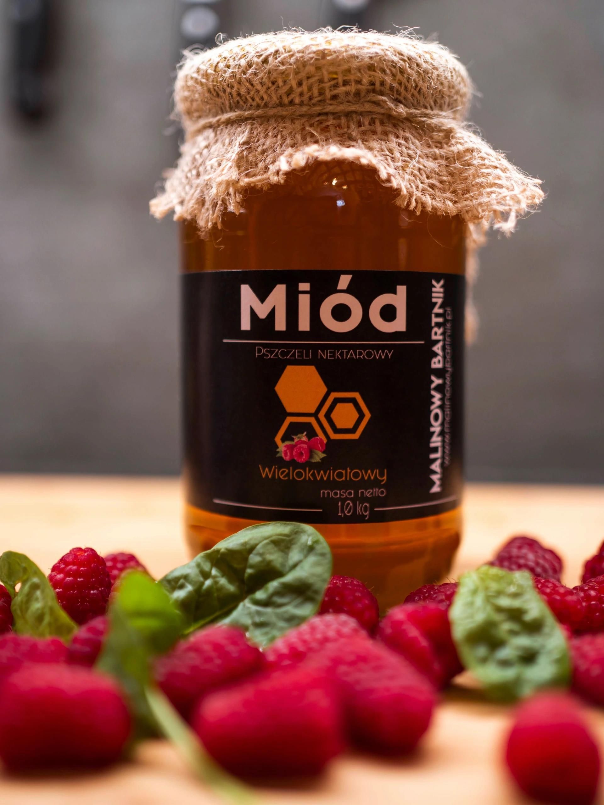 MIÓD WIELOKWIATOWY 1 KG MALINOWY BARTNIK - Ceny i opinie - Ceneo.pl