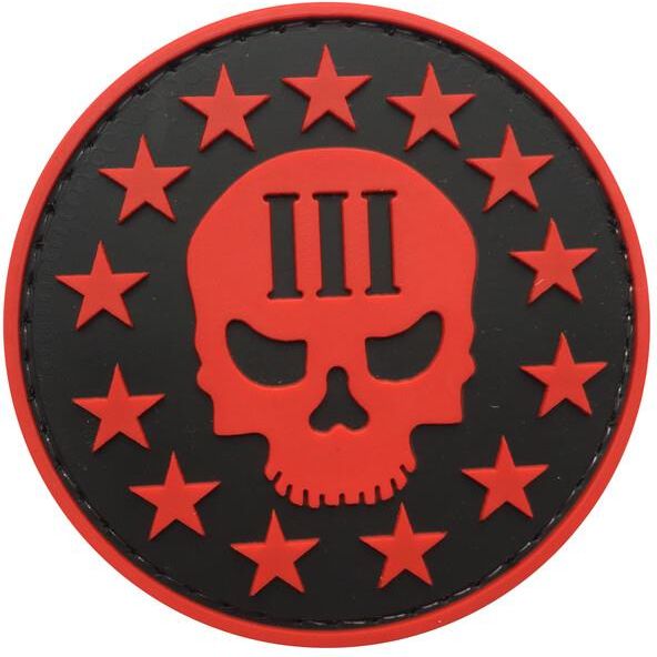 Waragod Naszywka 3D Three Percenter With Skull Face 6Cm - Ceny i opinie ...