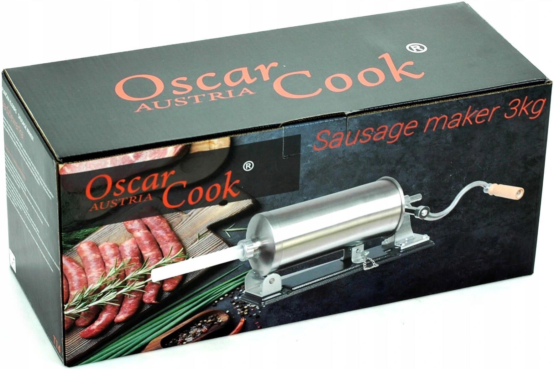 Oscar Cook Nadziewarka Do Kiełbas 3Kg Wędlin Maszynka Szpryca - ceny i ...