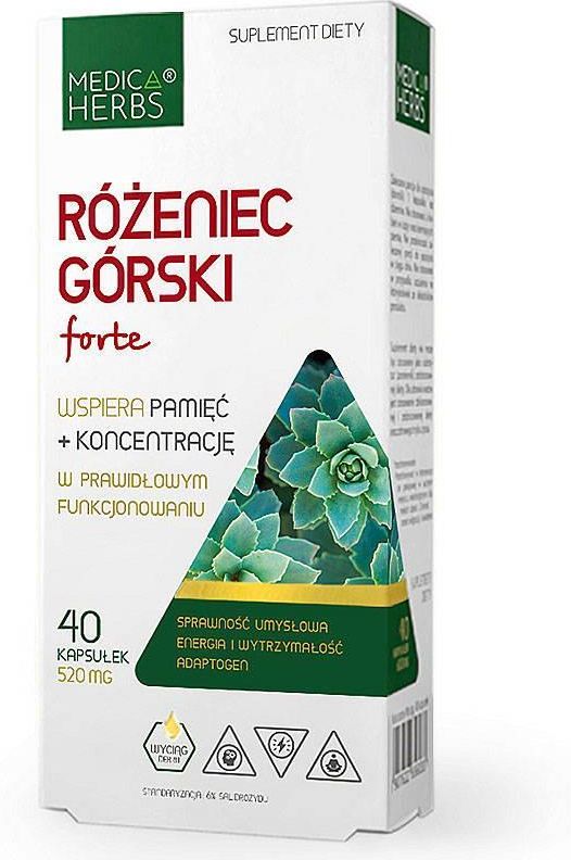 Kapsułki MEDICA HERBS RÓŻENIEC GÓRSKI Forte 40szt. - Opinie i ceny na ...