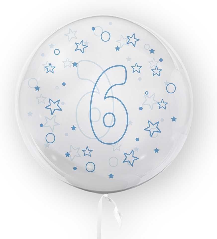 Tuban Balony Z Cyfrą 6 6Szt Gwiazdki Niebieskie - Ceny i opinie - Ceneo.pl