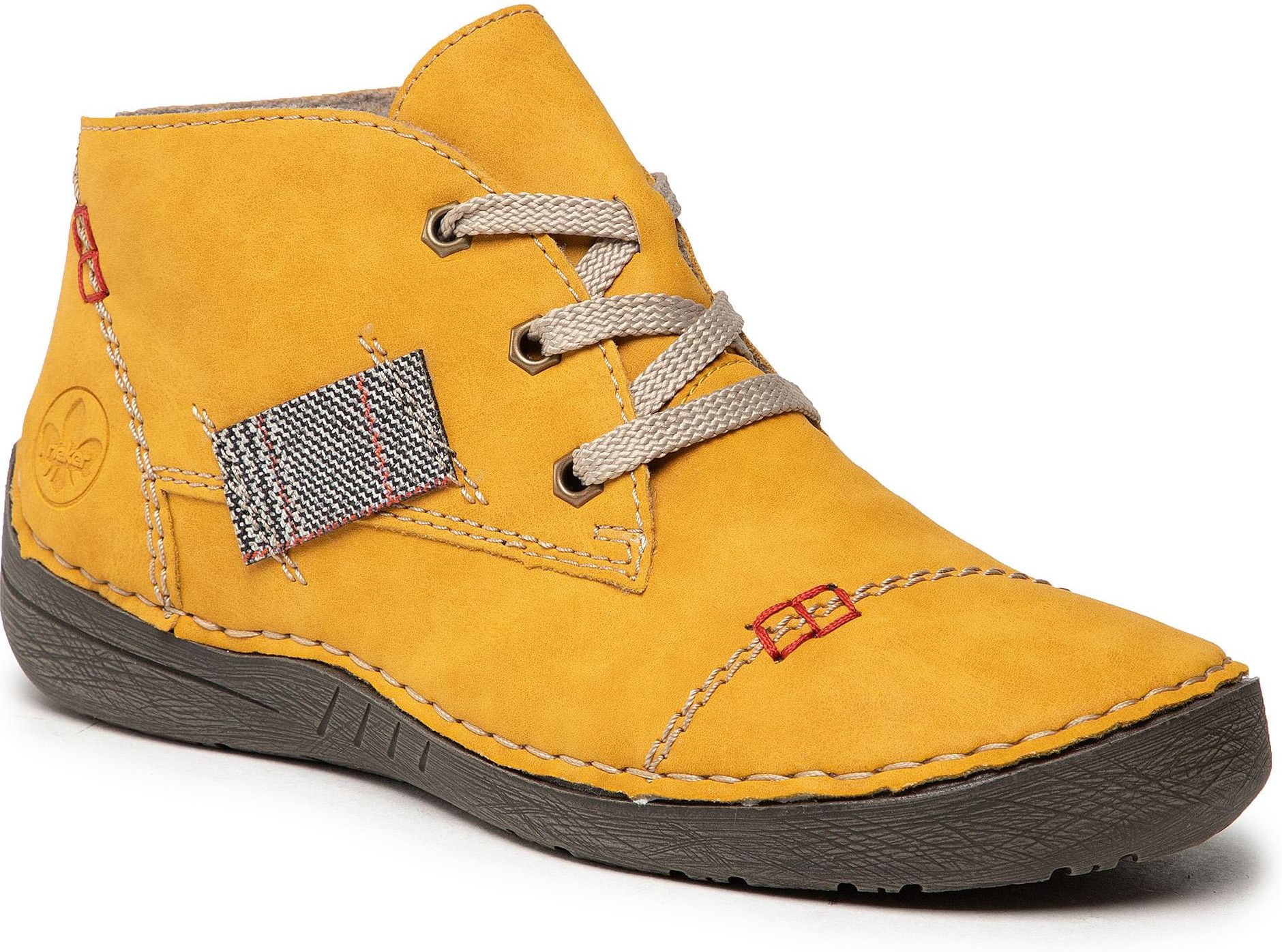 Rieker Botki - 52543-69 Gelb - Ceny i opinie - Ceneo.pl