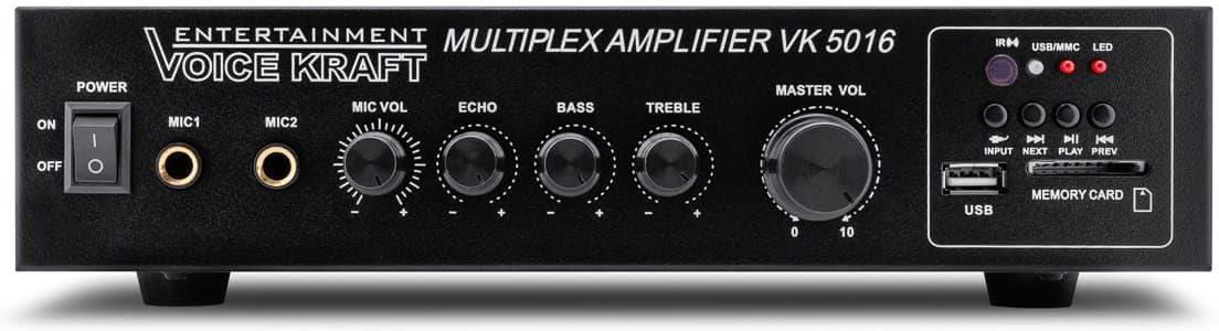 Wzmacmiacz audio VOICE KRAFT WZMACNIACZ, USB, SD, KARAOKE VOICE KRAFT VK-5016 - Opinie i ceny na ...