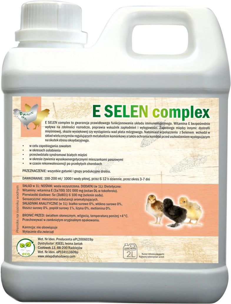 Aseel E Selen Complex Witamina + 2L Premiks Dla Drobiu - ceny i opinie ...