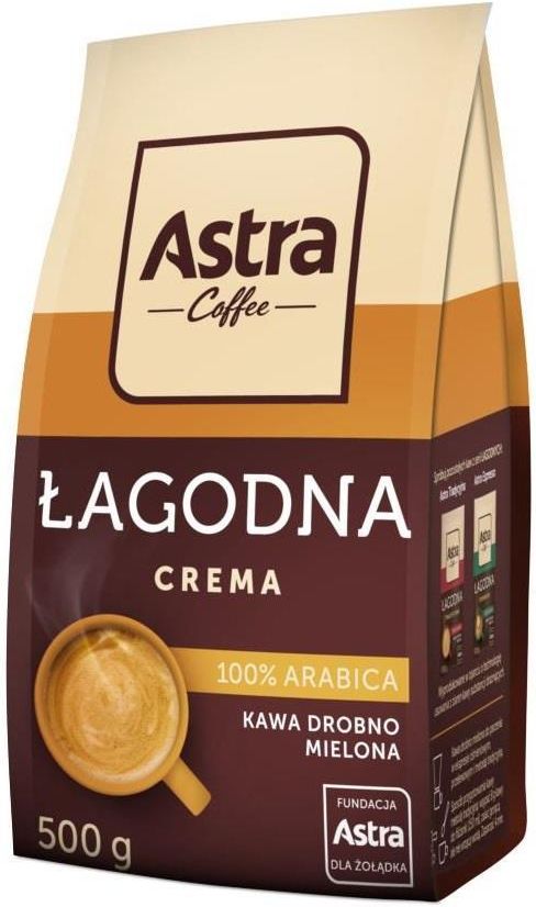 Kawa Astra Kawa Łagodna Crema Mielona 500G - Ceny i opinie - Ceneo.pl