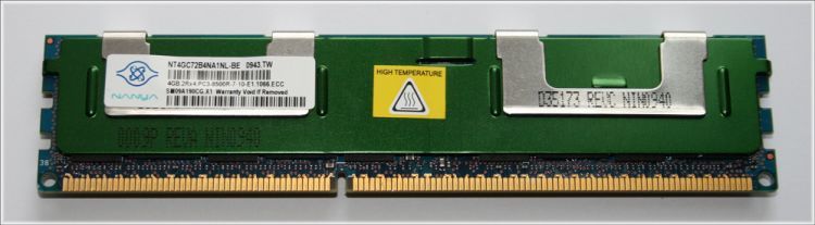 Nanya RAM 1x 4GB NANYA ECC REGISTERED DDR3 1066MHz PC3-8500 RDIMM ...