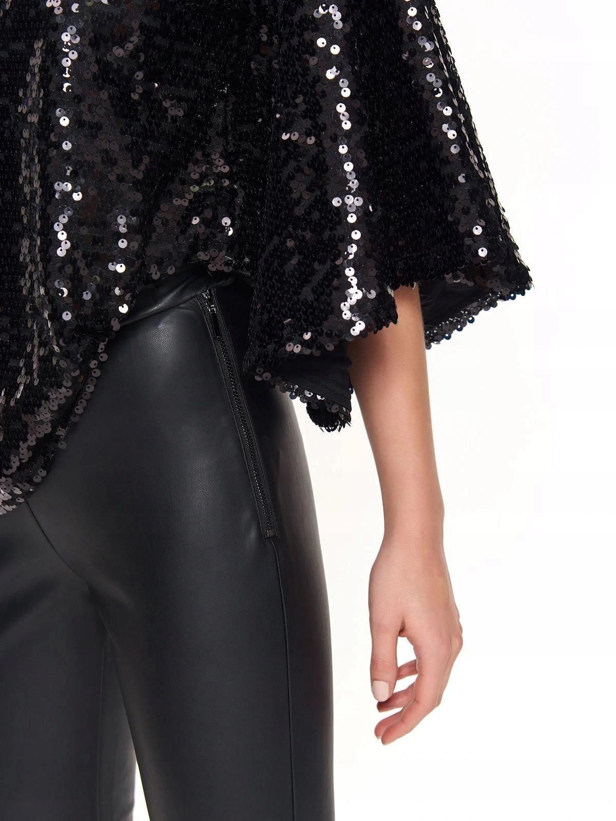 Top Secret Cekinowa Bluzka Z Rozkloszowanymi Rękaw - Ceny i opinie ...