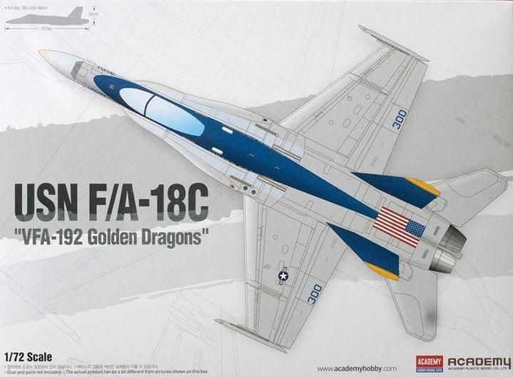 Academy Amerykański Myśliwiec F/A-18C Usn Vfa-192 Golden Dragons 1:72 ...