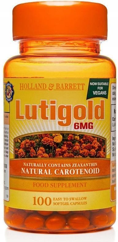 Holland & Barrett Lutigold 6 Mg 100kaps. - Opinie i ceny na Ceneo.pl