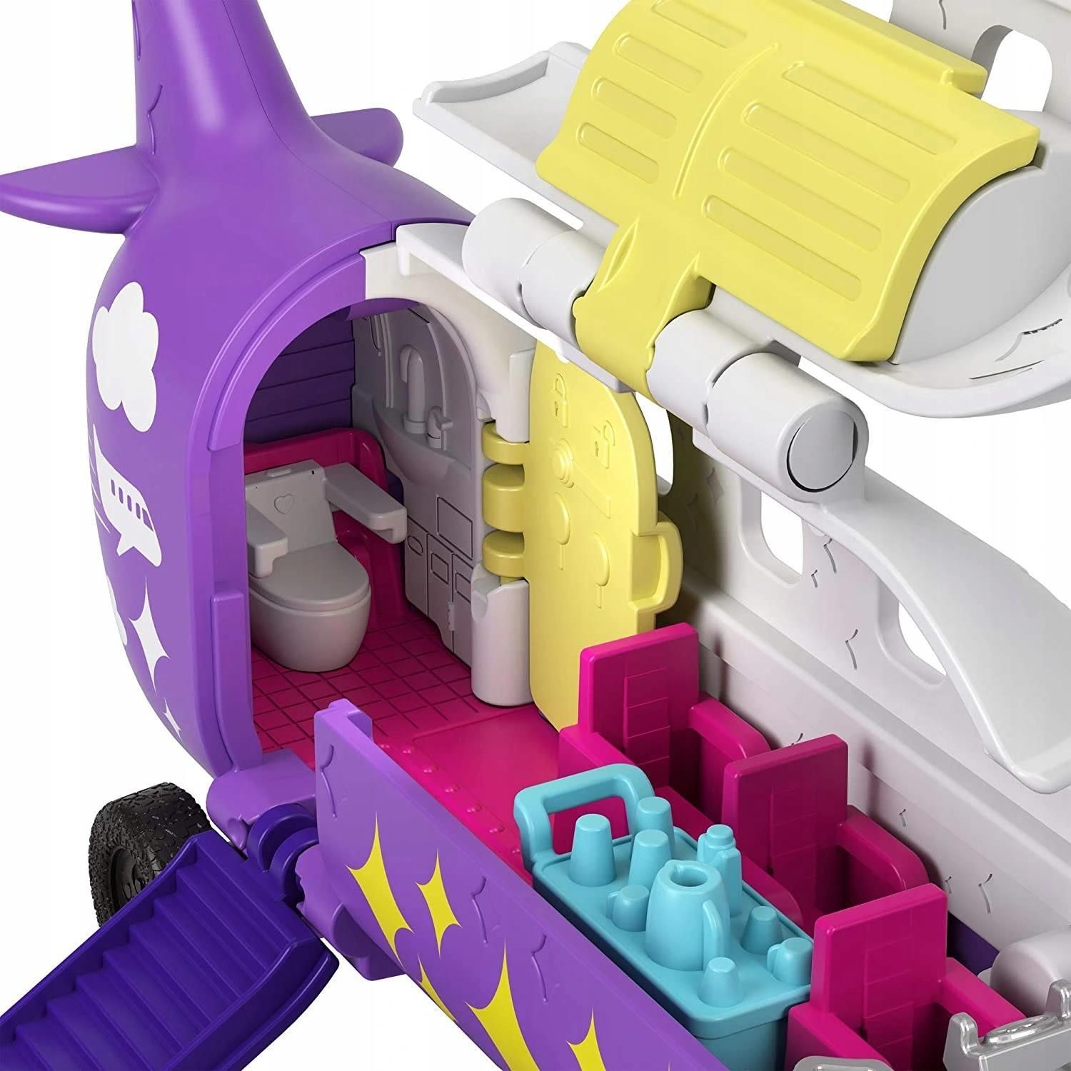 Lalka Mattel Polly Pocket Pollyville Airplane Samolot GGC39 GKL50 - Ceny i opinie - Ceneo.pl