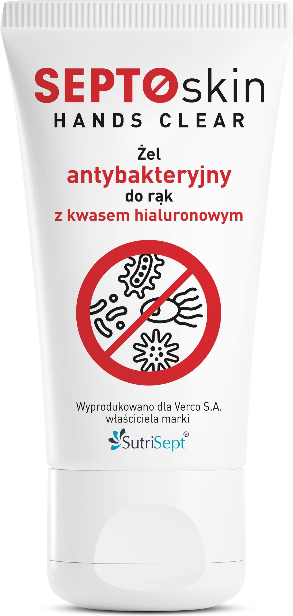 VERCO SEPTOSKIN ŻEL ANTYBAKTERYJNY DO RĄK Z KWASEM HIALURONOWYM 50ML ...