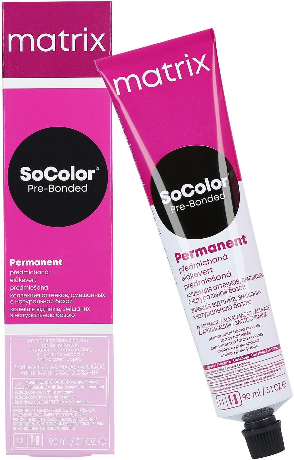 Matrix SoColor Pre-Bonded Blended trwały kolor włosów odcień 5N ...