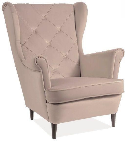 Signal Fotel Lady Matt Velvet Beżowy 69027 - Opinie i atrakcyjne ceny ...