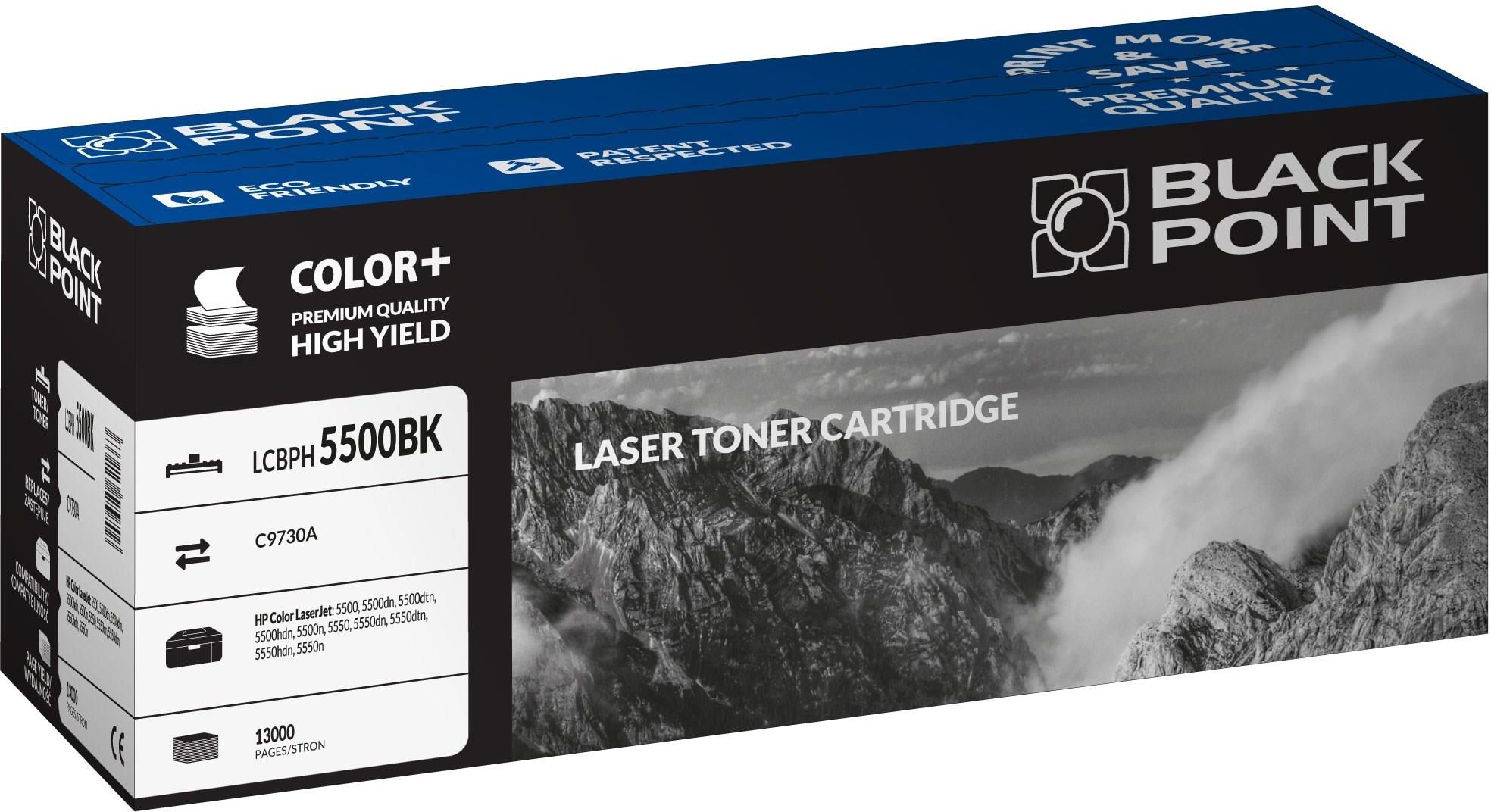 Black Point toner do HP LJ 5500/5550 C9730A black (13 000str ...