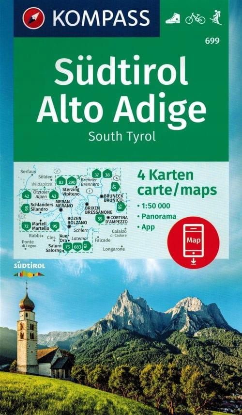 Sudtirol Południowy Tyrol Mapa Zestaw 4 Map 699 - Ceny i opinie - Ceneo.pl